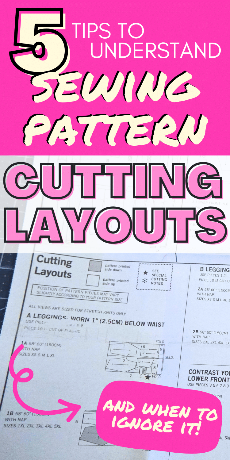 Understanding the Sewing Pattern Cutting Layout - Fabricated Closet