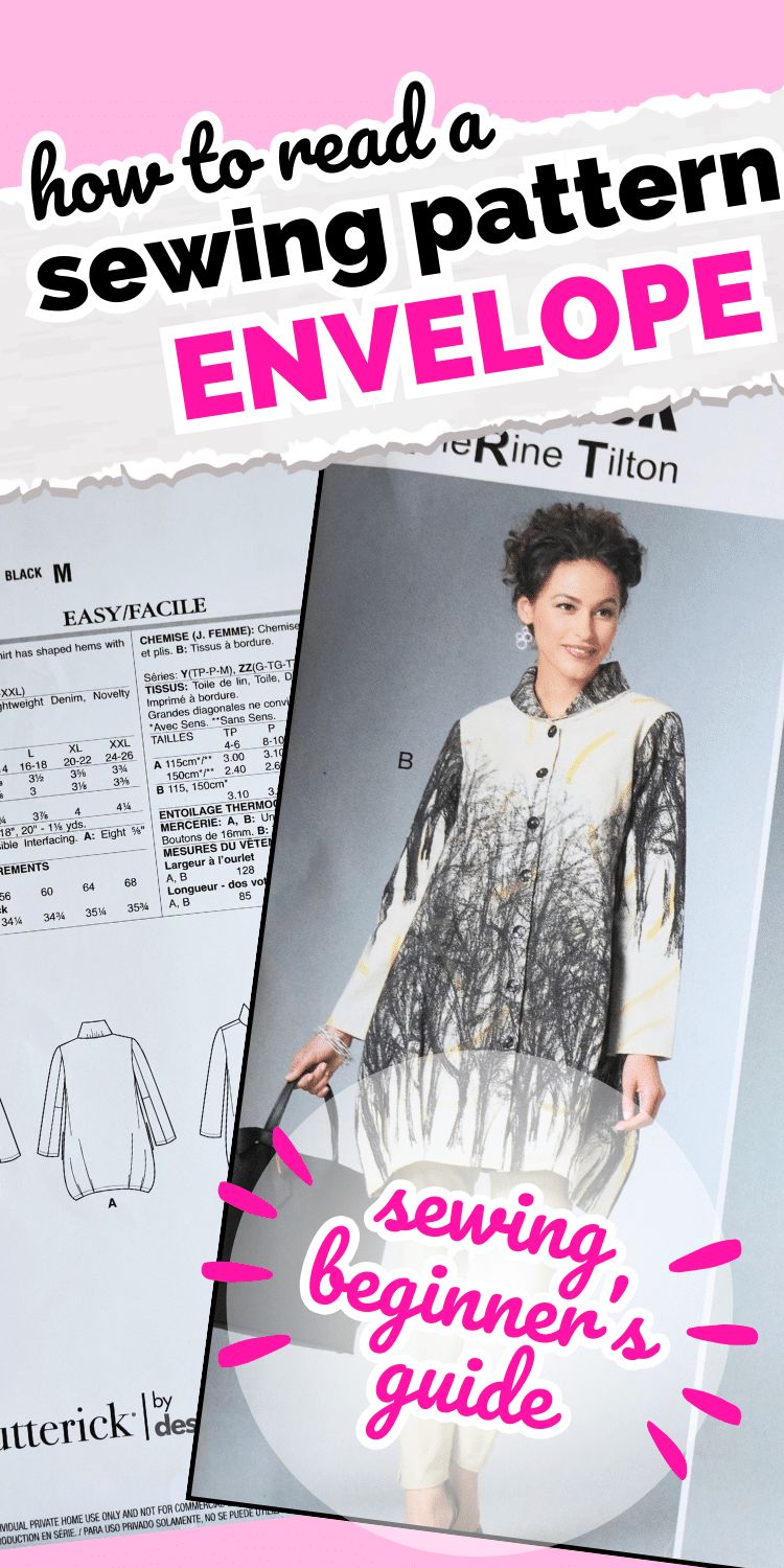 Sewing 101: How to Read a Sewing Pattern Envelope - Fabricated Closet