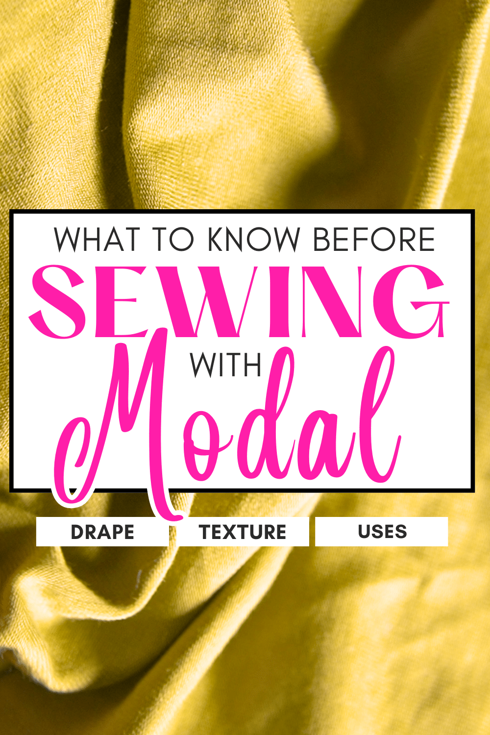 Fabric 101: Modal - Fabricated Closet