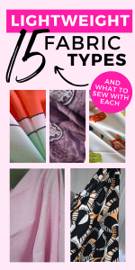 15 Types of Lightweight Fabric and What to Sew With Them - Fabricated ...