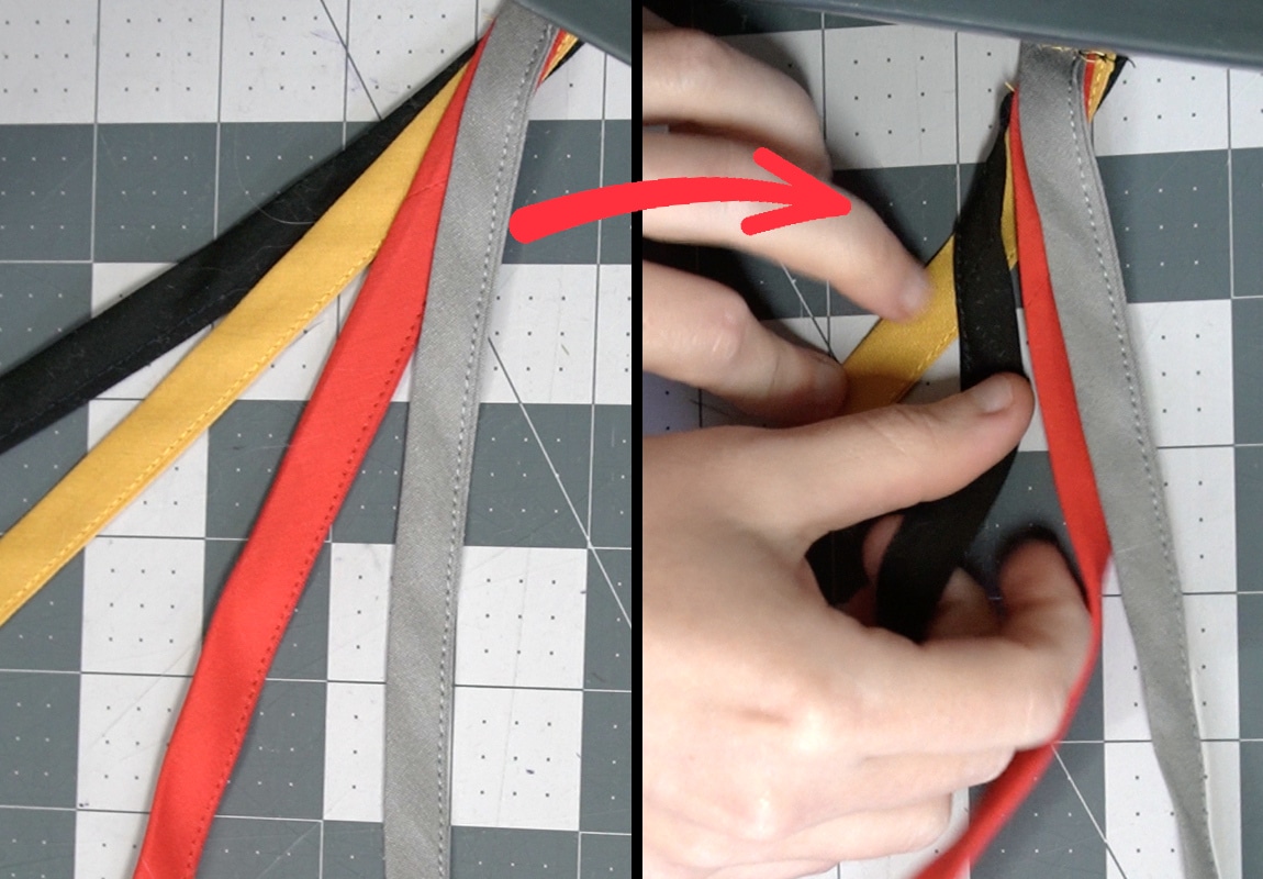 Tutorial: How to Make a Braided Belt with Leftover Bias Tape ...