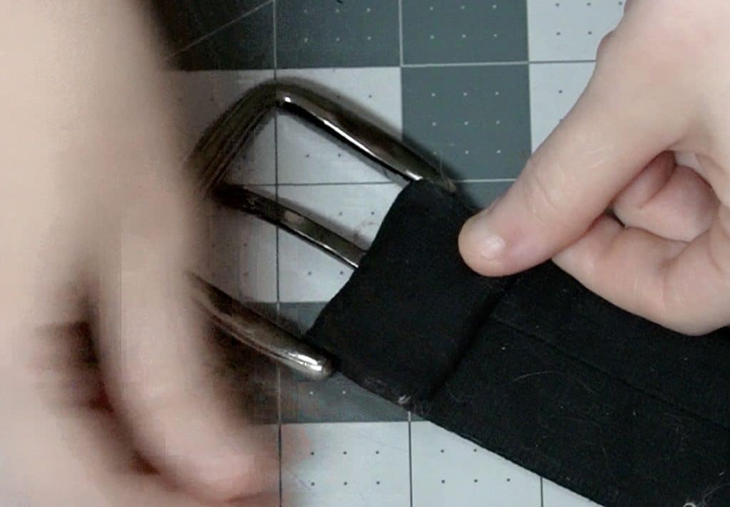 Tutorial: How to Make a Fabric Buckle Belt with Scraps - Fabricated Closet