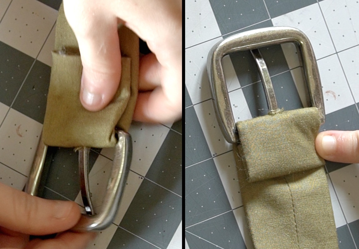 Tutorial: How to Sew a Belt Buckle - Fabricated Closet