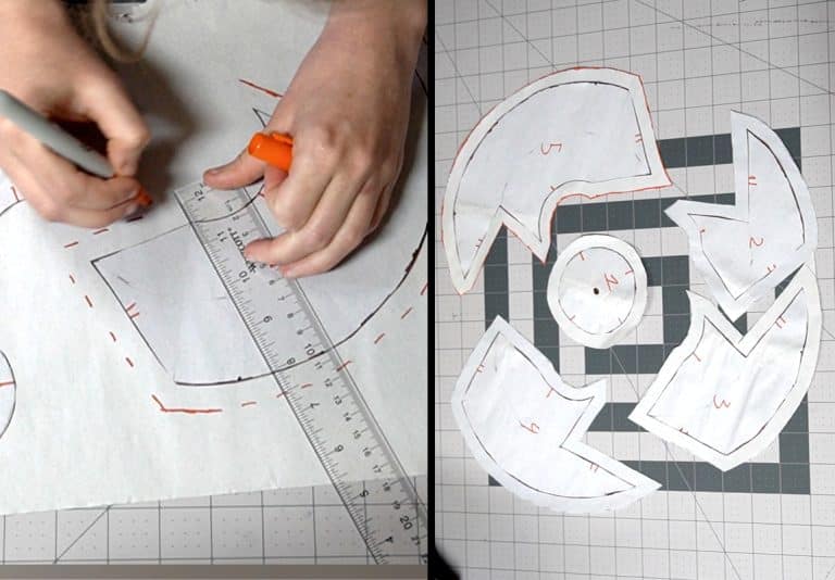 Tutorial: How to Design a color block Circle Throw Pillow - Fabricated ...