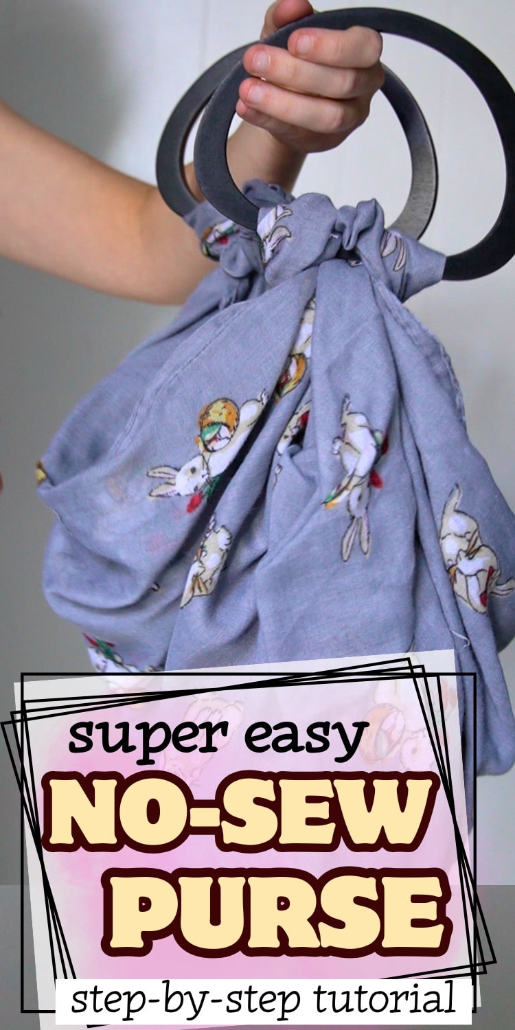 Tutorial: How to Make a No-SEW Handkerchief Purse - Fabricated Closet