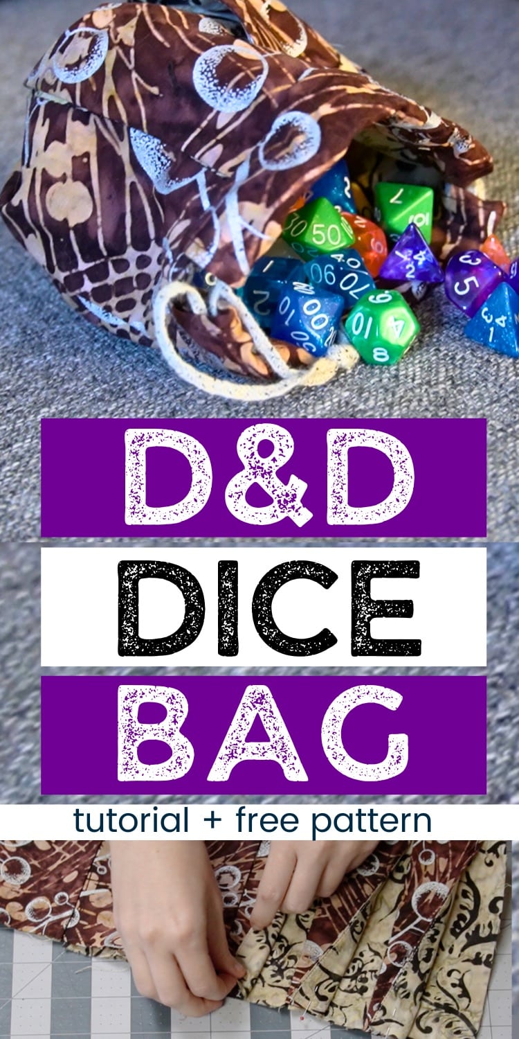 Tutorial: How to Make a Pleated Drawstring Dice Bag - Fabricated Closet