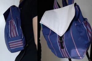 Tutorial: How to Make a Tote Backpack with Side Pockets - Fabricated Closet