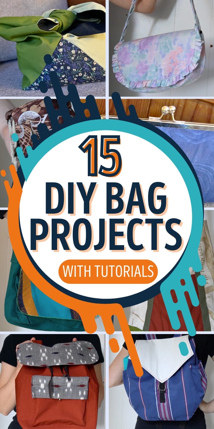 15 DIY Bag Tutorials With Free Sewing Patterns - Fabricated Closet