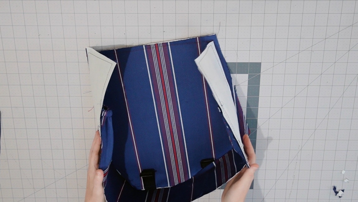 Tutorial: How to Make a Tote Backpack with Side Pockets - Fabricated Closet