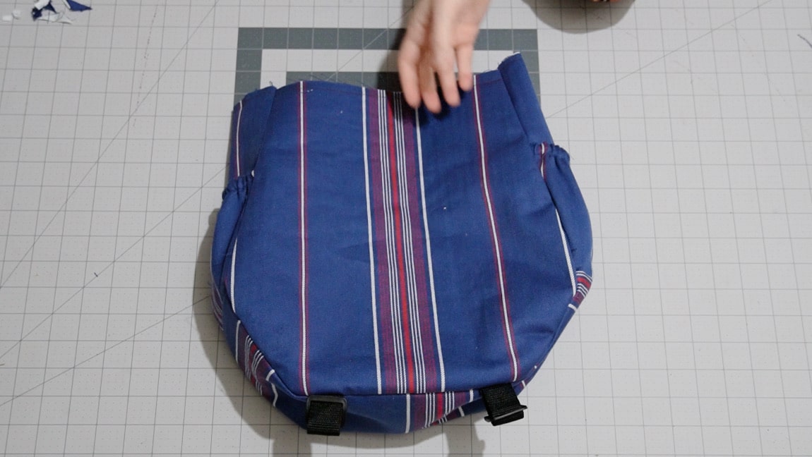 Tutorial: How to Make a Tote Backpack with Side Pockets - Fabricated Closet