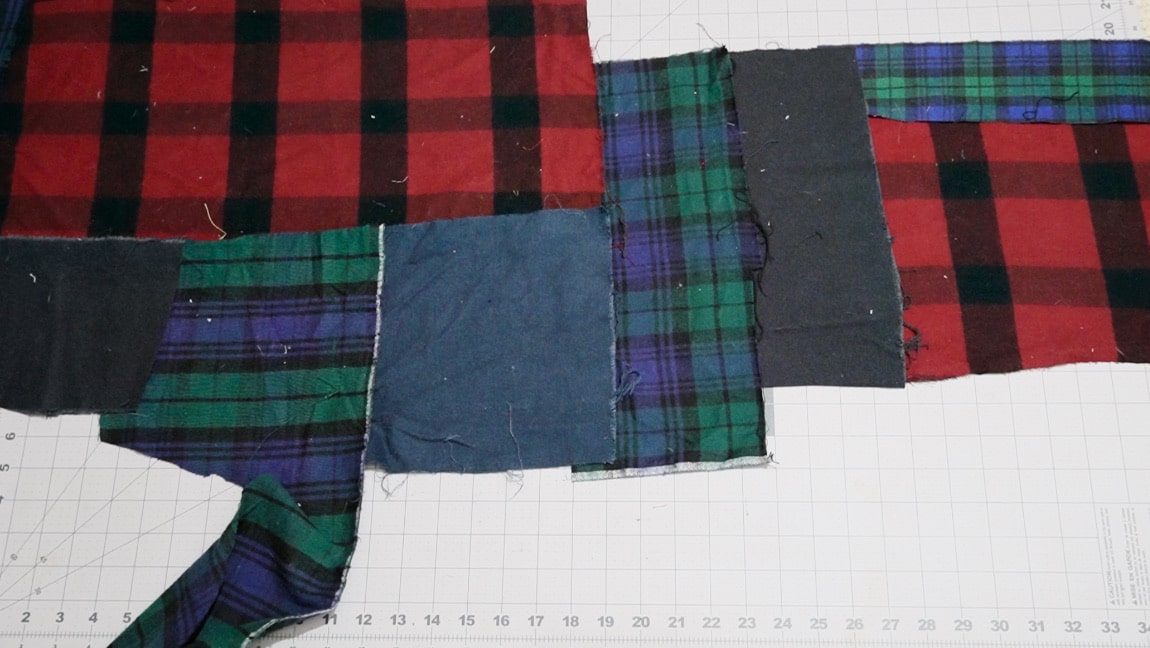 Tutorial: How to Make a Flannel Scarf with Scraps of Fabric - Fabricated Closet