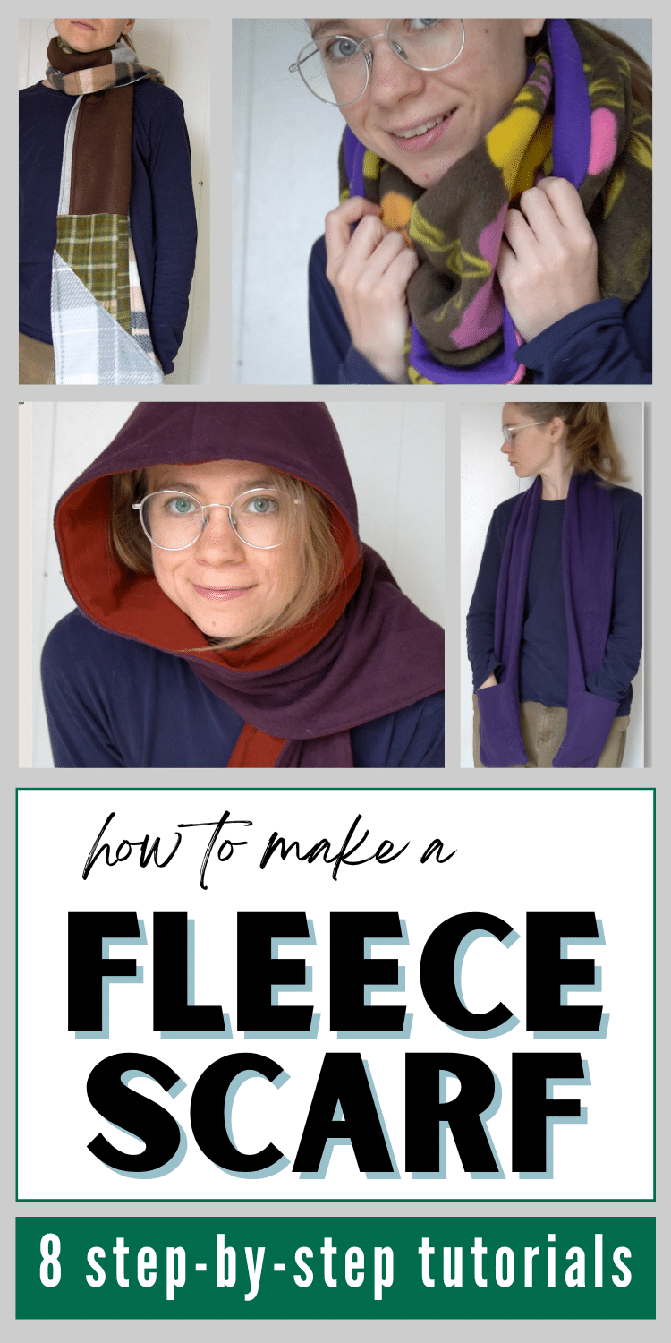 8 Cozy Fleece Scarfs you Can Make in a Day - Fabricated Closet