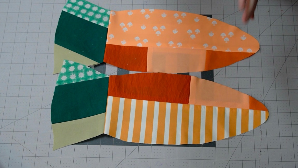 Tutorial: How to Make a Carrot Pillow with Fabric Scraps - Fabricated ...
