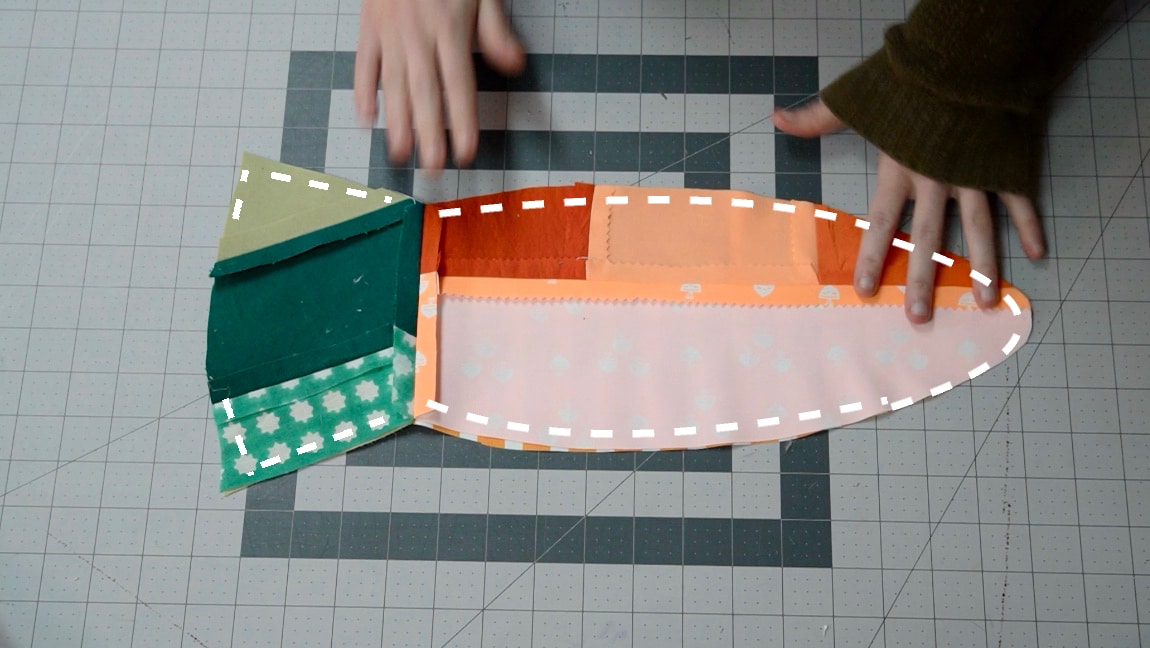 Tutorial: How to Make a Carrot Pillow with Fabric Scraps - Fabricated ...