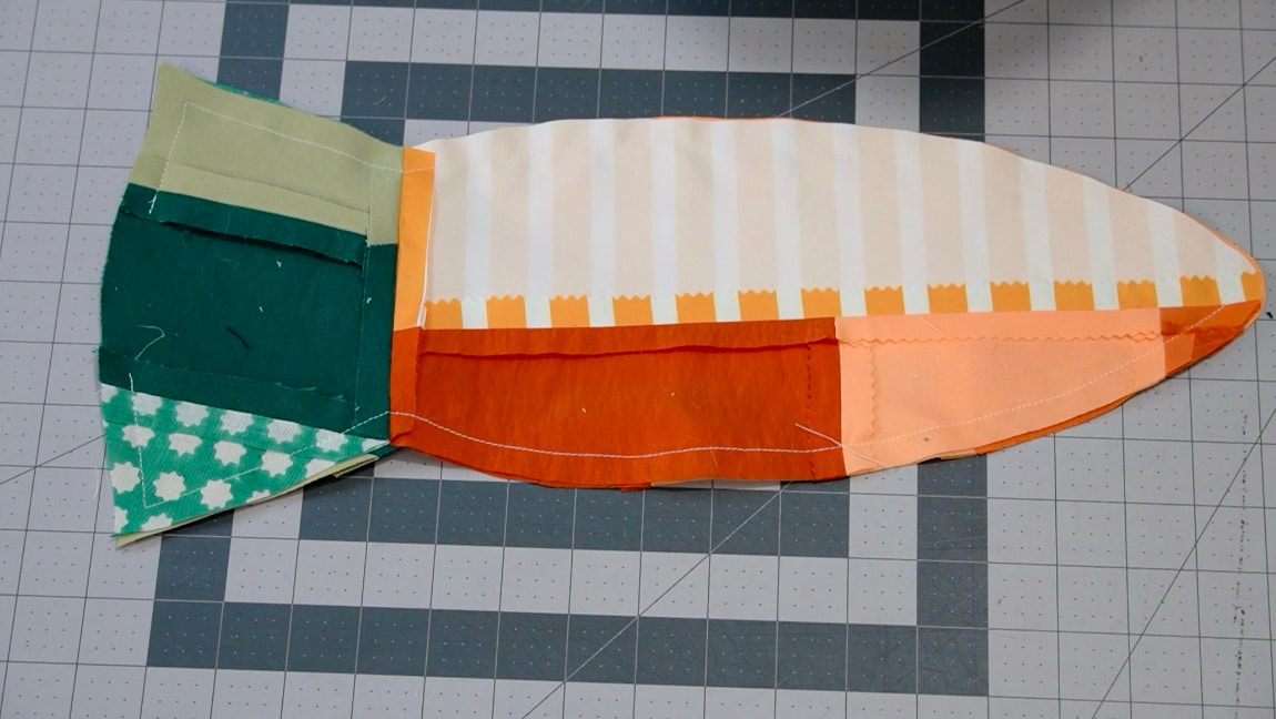 Tutorial: How to Make a Carrot Pillow with Fabric Scraps - Fabricated ...