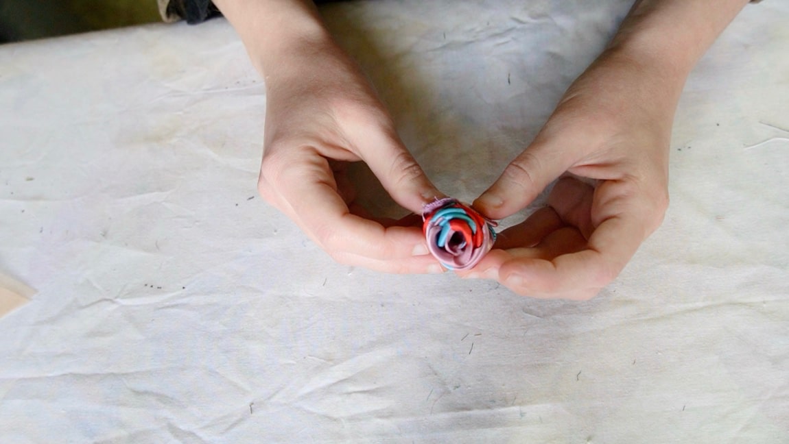 Tutorial: How to Make a Simple Braided Rose with Ribbon - Fabricated Closet