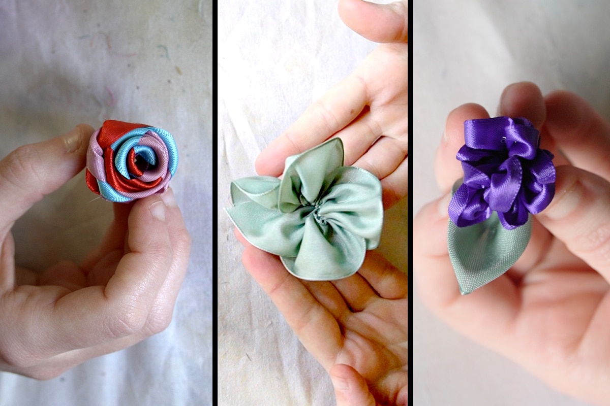 7 Easy DIY Fabric Flower Tutorials - Fabricated Closet