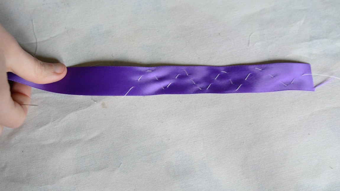Tutorial: Easy Ribbon Flower With One Piece of Ribbon - Fabricated Closet