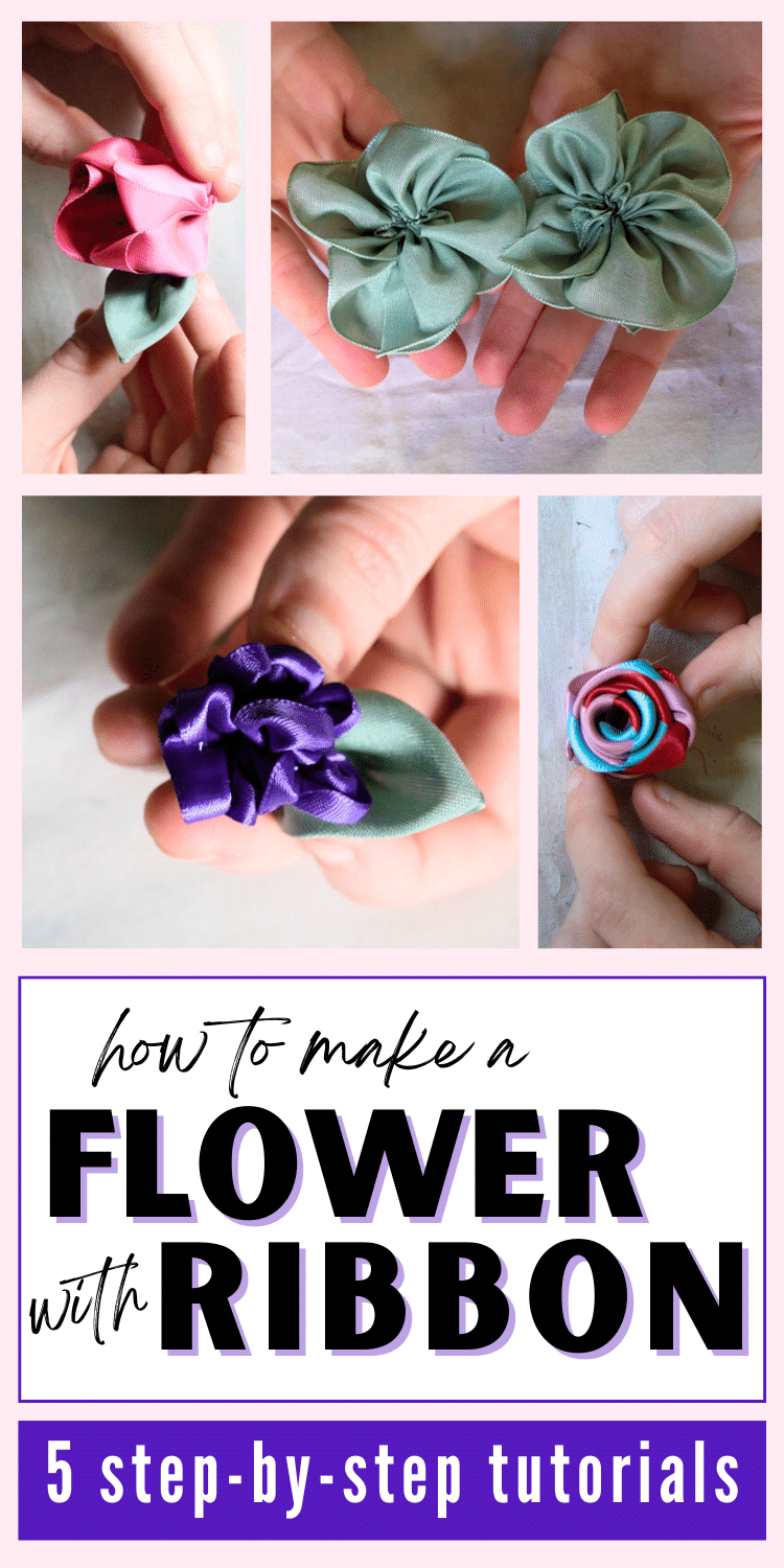 5 Ribbon Flower Tutorials - Fabricated Closet