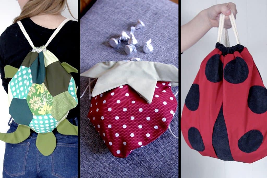 20 Unique Drawstring Bag Ideas with Free Sewing Patterns - Fabricated ...